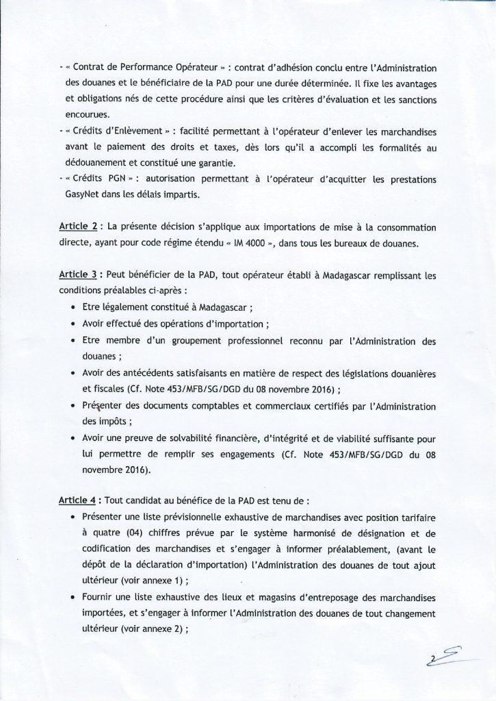 Décision fixant les conditions et modalités relatives à la mise en ...